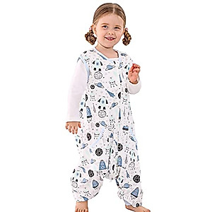 Toddler Sleep Sack, Sleep Sack 2t-3t, Light Weighted Sleep Sack Baby Wearable Blanket, Toddler Baby Sleep Sacks with Feet, Sleeveless Soft Toddler Sleeping Sack