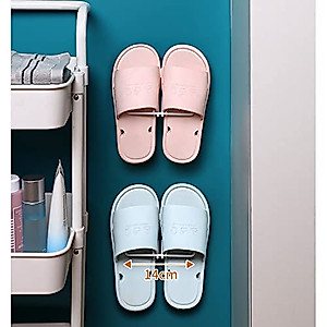 Hanging Shoes Rack, Strong Self Adhesive Shoes Holder Storage Organizer, Door Shoe Hangers Shoe Shelf Holder, Shoe Rack Hanging Over the Wall for Hanging on the Door, Bathroom, Kitchen(5 Pack)