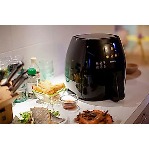 Philips Starfish Technology Avance XL Digital Airfryer, Black, 2.65lb/ 3.5qt, HD9240/94