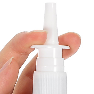 ARTIBETTER Empty Nasal Spray Bottle Amber Plastic Fine Mist Sprayers Refillable Container for Essential Oils Aromatherapy Perfume 15ml 10pcs