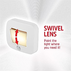 Energizer Motion-Activated LED Path Light, Wireless, 20 Lumens, Indoor/Outdoor, Easy to Install, 3 AA Battery Operated, Ideal for Hallway, Entryway, Stairs, Pathway, Patio, Deck, Basement, 38183