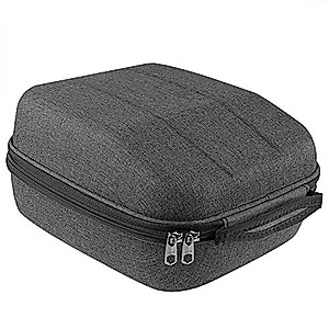 Geekria Shield Case for Large-Sized Over-Ear Headphones, Replacement Hard Shell Travel Carrying Bag with Cable Storage, Compatible with Beyerdynamic DT 880 Pro, AKG K167 Headsets (Dark Grey)