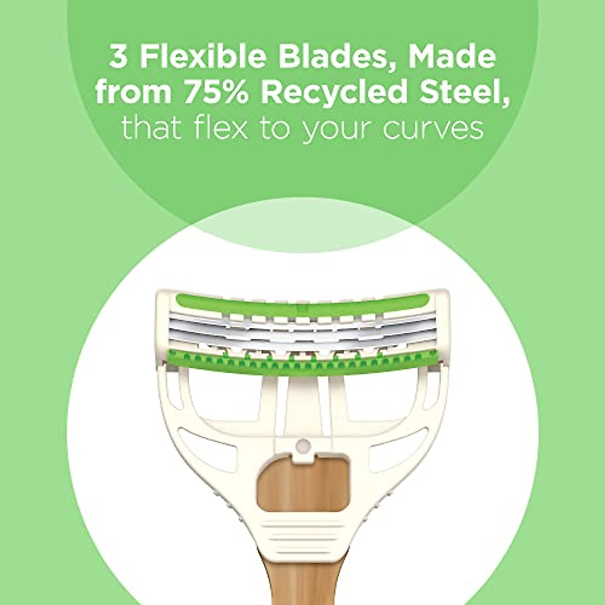 Schick Intuition Bamboo Disposable Razors for Women, 3ct