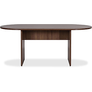 Lorell Essentials Conference Table, Walnut Laminate