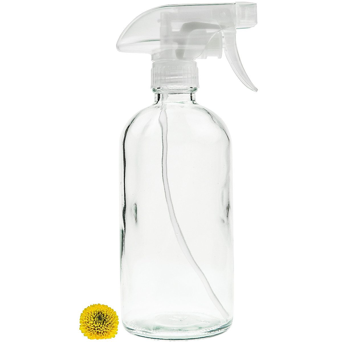 Glass Spray Bottle - Empty Refillable 16 oz Container is Great for Essential Oils, Cleaning Products, Homemade Cleaners, Aromatherapy, Misting Plants with Water, and Vinegar Mixtures for Cleaning