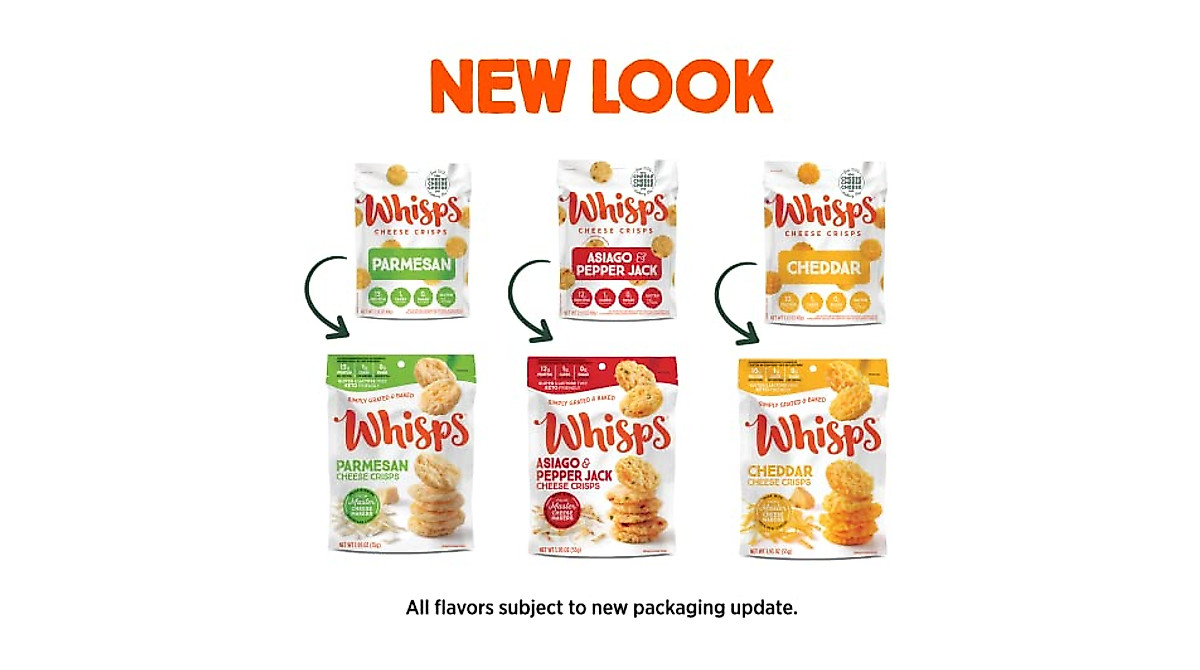Whisps Cheese Crisps | Keto-Friendly, High-Protein Snack in Varieties