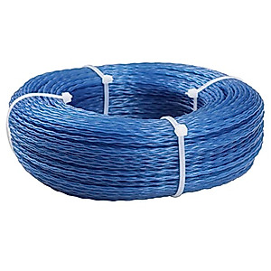 Grass Strimmer Line Trimmer Cord Twist Lines Universal Replacement Trimmer Lines Star Line Eater Weed Strimmer Wire String Brush Cutter for All Garden Grass Strimmers (2.0MMx90M)