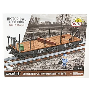 COBI Historical Collection WWII Schwerer Plattformwagen Type Ssys