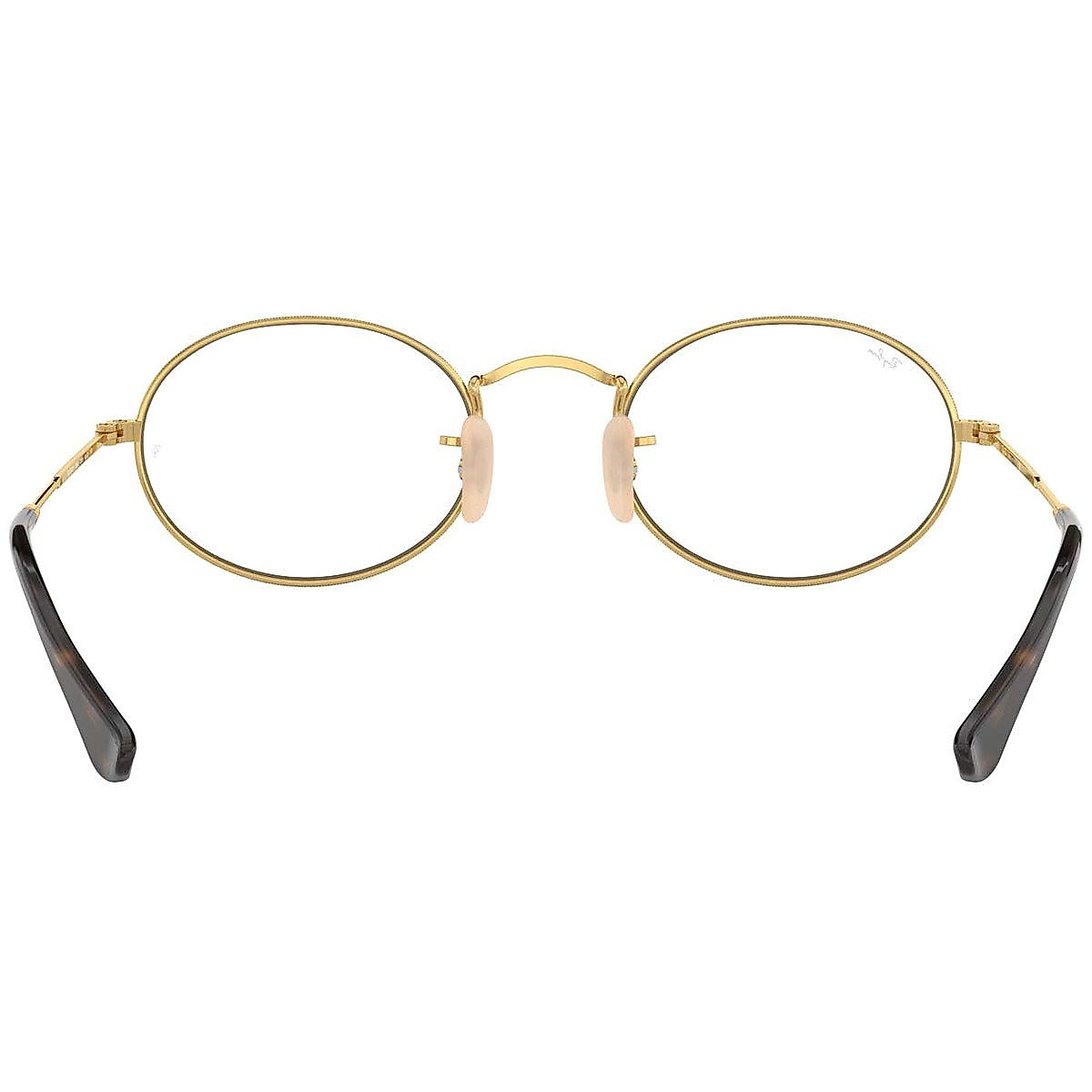 Ray-Ban RX3547V Oval Prescription Eyeglass Frames, Arista/Demo Lens, 48 mm