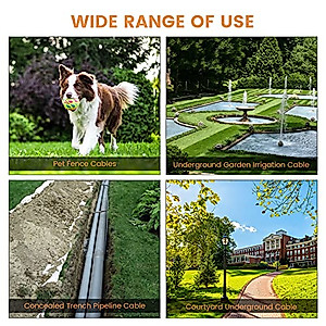 Underground Wire Tracer, VXSCAN F04 Wire Locator Tone Generator Kit and Probe with Earphone Cable Tester for Locating Breakage Cables Irrigation Wires (Orange)