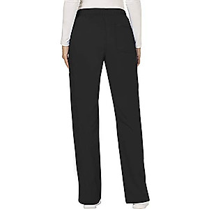 Scrubs for Women Workwear Revolution, Drawstring Scrub Pants, Soft Stretch WW120, M, Black