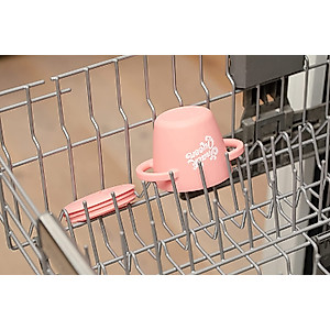 BELLA TUNNO Happy Snacker – Spill Proof Snack Cups for Toddlers and Babies, Snack Containers Made from Silicone BPA Free, Soft Opening & Removable Lid (Snack Queen)