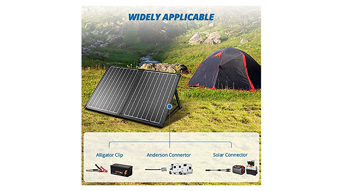 ACOPOWER 100W Portable Solar Panels,100 watt Foldable Solar Panel ...