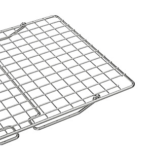 SafBbcue 3 Tier Cooling Rack with Baking Sheet Pan for Cookies Cakes Pies, Cake Layers, Finger Foods 304 Stainless Steel Oven and Dishwasher Safe