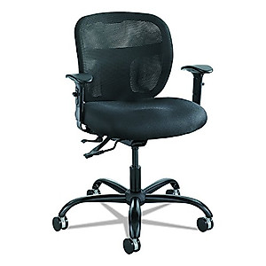 Safco Products Vue Intensive-Use Task Chair, Black, mid-back (3397BL)