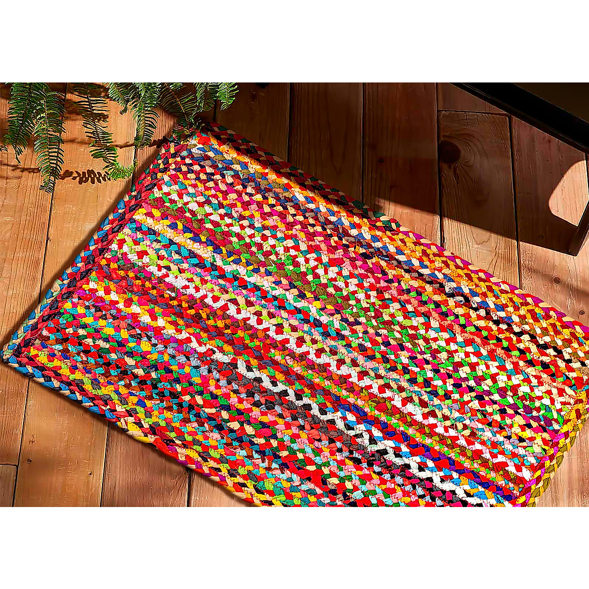 Savi Home Rugs Washable 4x6,Chindi Rug 4x6 ft,Rag Rug,Chindi Rag Rug,Chindi Rug,Kitchen Rug,Chindi Rug,Braided Area Rug,Area Rug 4x6,Rugs 4x6,Chindi Rug,Braided Chindi Rug 4x6 feet (48x72) Multi