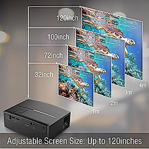 Pyle Multimedia Home Theater Projector - Portable HD 1080p LED with USB HDMI Digital Data System Projection for Entertainment Video Photo Game Full Cinema Movie in Your Laptop - PRJG98