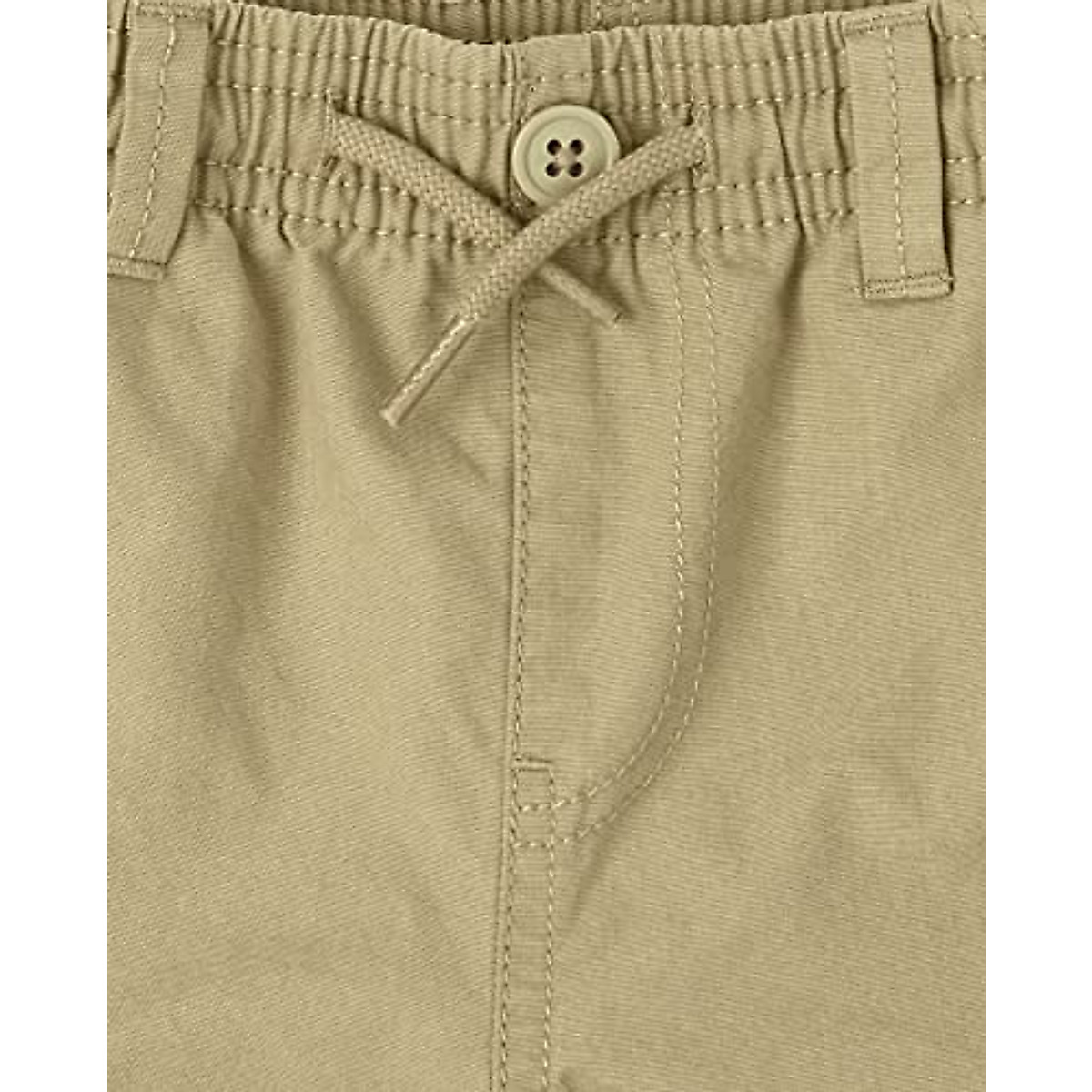 The Children's Place Baby Boys and Toddler Boys Pull On Slim Cargo Pants, Flax, 4T