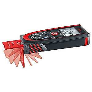 Leica DISTO D2 New 100m/330ft Metric Imperial Laser Distance Measure with Bluetooth 4.0 - Black/Red