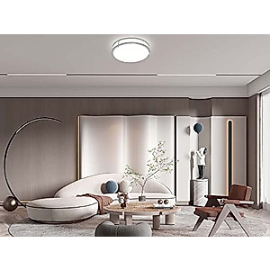 Arcfox 18W LED Flush Mount Ceiling Light Fixture 12 inch 860lm 5CCT Selectable 3000K/3500K/4000K/5000K/6000K Modern Ceiling Lamp Dimmable for Dining Room Hallway Bedroom Living Room