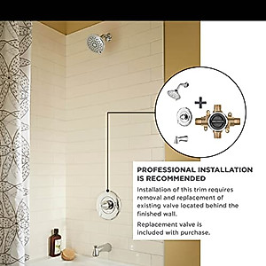 American Standard 7413508.295 Chatfield Tub/Shower Trim Kit, Brushed Nickel