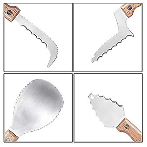 Antner Professional Pumpkin Carving Tool Kit 10 PCS Premium Stainless Steel Carving Tools for Easily Carve Sculpt Halloween Jack-O-Lanterns