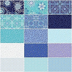 Amanda Murphy Winter Jewels Strip-Pies 40 2.5-inch Strips Jelly Roll Benartex, Assorted (STWJWPK)
