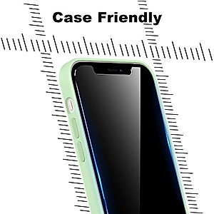 EWUONU 2 Pack iPhone 12/12 Pro Privacy Screen Protector [6.1 inch],9H Hardness Tempered Glass,Anti-Spy 30°Privacy,Sensitive Touch,Case Friendly