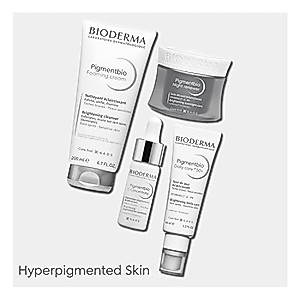 Bioderma Pigmentbio Foaming Face Cream - Brightening and Moisturizing Cleanser - Face Exfoliator for Skin Prone to Visible Spots