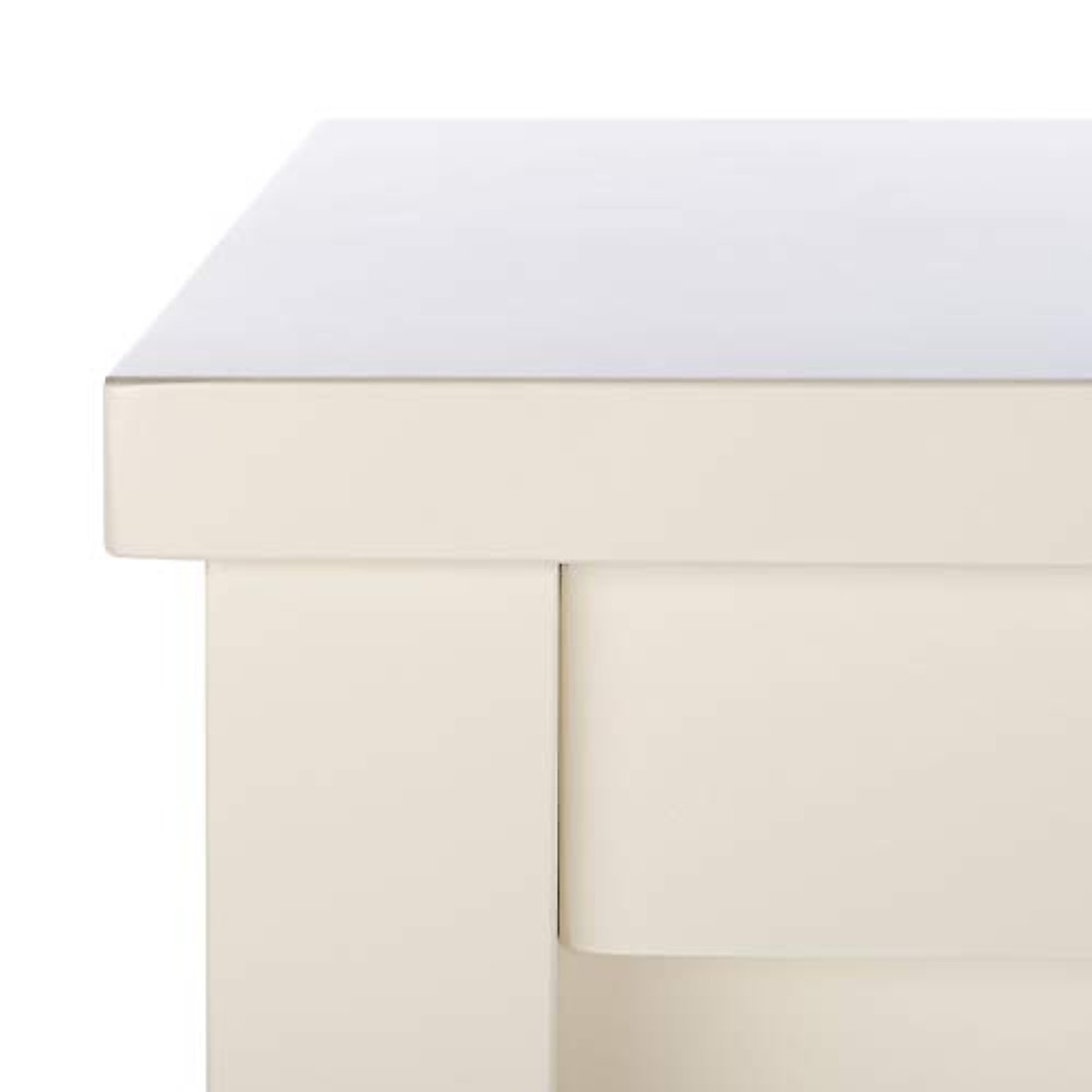 Safavieh Home Collection Aero White 36-inch Rectangle Storage Counter Dining Table DTB9218A