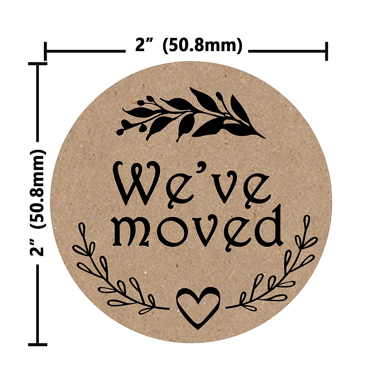 Top label We've Moved Stickers,New Home Address Envelope Seals,Moving Announcements Labels,2 Inch,240 Pcs Per Pack