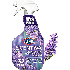 Clorox Scentiva Disinfecting Multi-Surface Cleaner, Lavender and Jasmine, 32 Fl Oz (Pack May Vary)