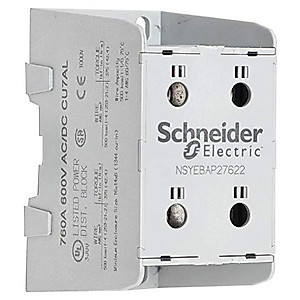 SQUARE D BY SCHNEIDER ELECTRIC - NSYEBAP27622 - Terminal Block, Power Distribution, 4 Pole, 4AWG