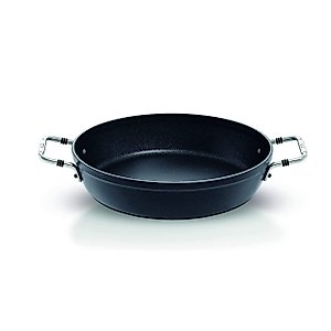 Fissler Adamant Non-Stick Serving Pan - 9.5" - German Quality - Induction Cooktop Compatible - Ovenproof Up to 450 F - Easy to Clean - Stainless Steel Handles