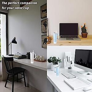 BOSOIRSOU 8 pcs Silicone Spill Proof Stopper Accessories, Leakproof Seal Cup Kit for 40oz Tumbler, Including 2 Dust Cup Lids, 2 Anti-Slip Cup Covers, 2 Round Cover Plugs, 2 Square Anti-Spill Plug