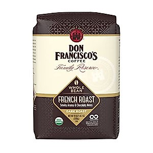 Don Francisco's Organic French Dark Roast Whole Bean Coffee (18 oz Bag)