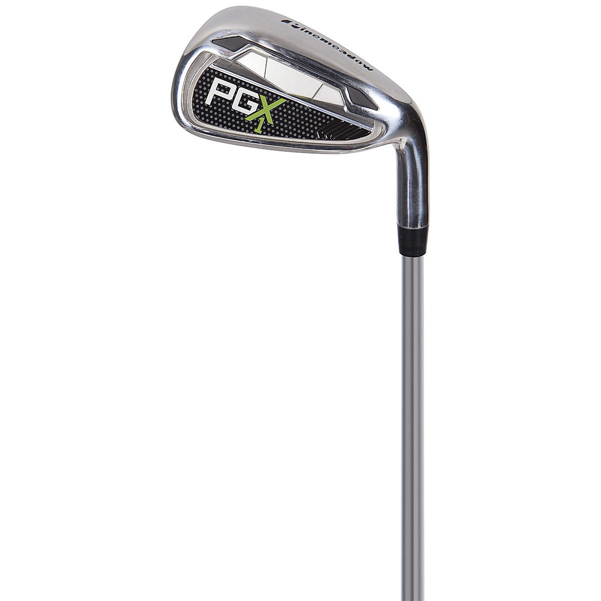 PGX Single Length Iron Set, 5-PW + AW (7 Clubs), Silver and Black