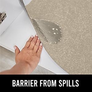 GORILLA GRIP LeakGuard Non-Adhesive Under Sink Mat for Kitchen Cabinet, Waterproof Quick Dry Shelf Liner, Durable Absorbent Felt Mats for Bathroom Sinks, Cabinets, Dresser, Easy to Trim, 24x30 Beige