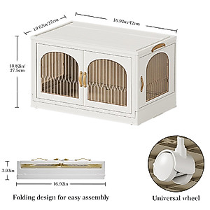 FXTNKYY Storage Bins with Lids,Collapsible Storage Bins for Closet Organizer, Plastic，Stackable，with Wheels for Home Room Storage (4 Pack)