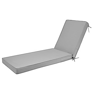 RULAER 80x26x3inch Chaise Lounge Cushion for Outdoor Furniture,Thickened Water-Resistant Lounge Chair Cushion,Double Piping Non-Slip Patio Furniture Cushion…