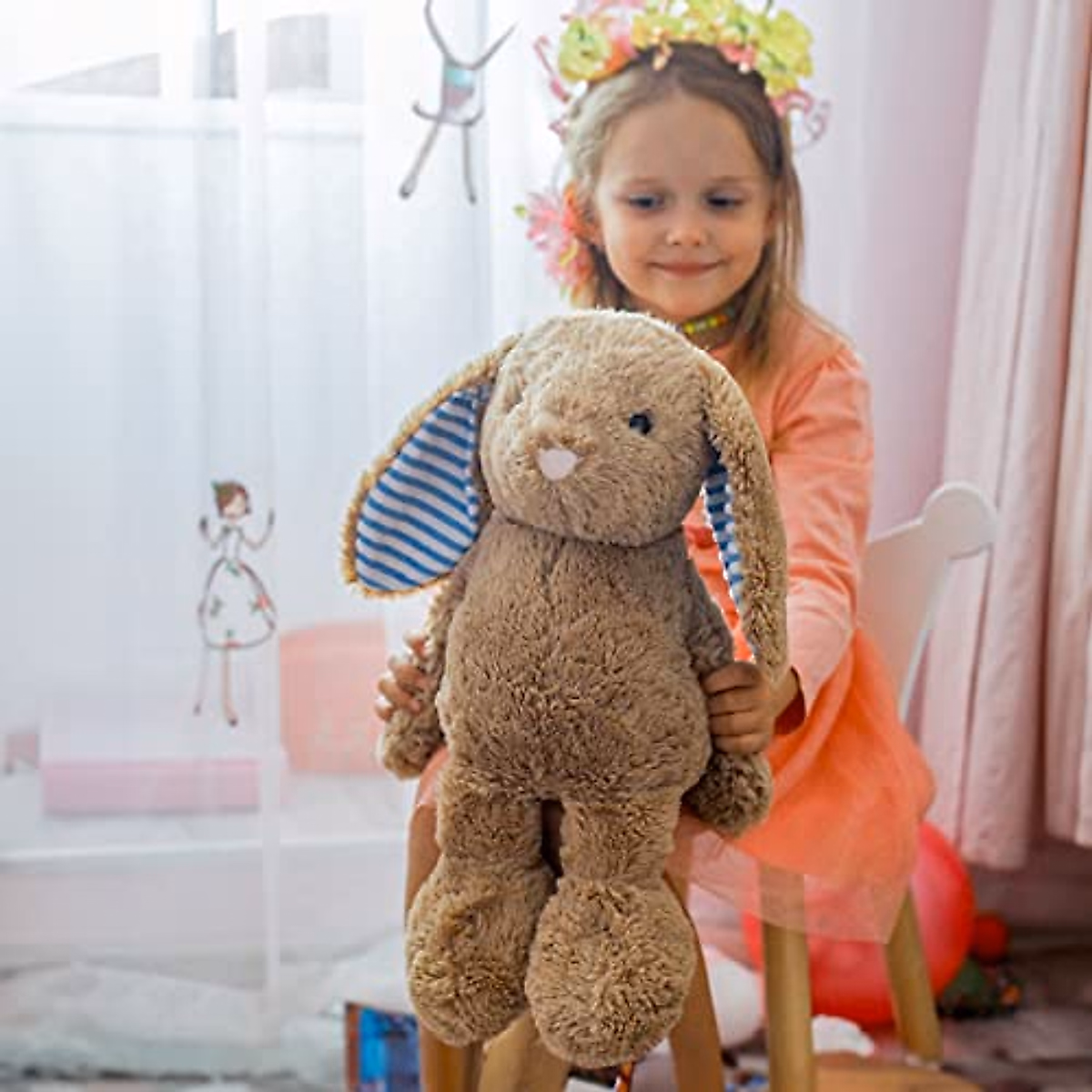 WEIGEDU Rabbit Bunny Stuffed Animals Plush Toys for Kids Boys Girls Birthday Bedtime Christmas Easter Gifts