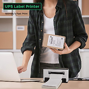 MUNBYN Blue Label Printer, 150 mm/s Thermal Shipping Label Printer for Shipping Packages, Compatible with UPS, USPS, FedEx, Industrial Label Makers