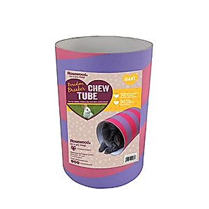 Rosewood Small Animal Activity Toy Rabbit Tube Boredom Breaker, Giant