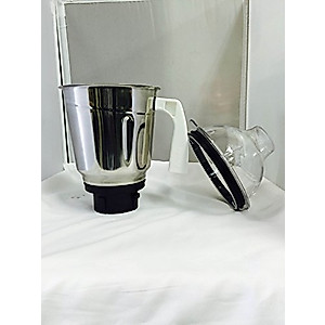 Preethi 1.5L Stainless Steel Large Jar, 1.5 LTR, Silver