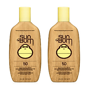 Sun Bum Sun Bum Original Spf 50 Sunscreen Lotion Vegan and Reef Friendly (octinoxate & Oxybenzone Free) Broad Spectrum Moisturizing Uva/uvb Sunscreen With Vitamin E 8 Ounce 2 Pack