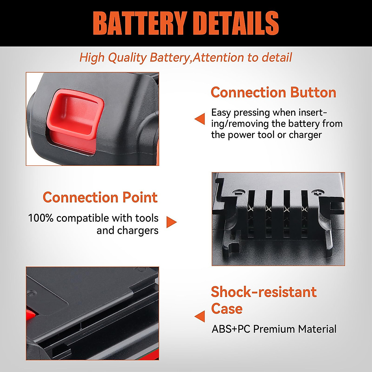 VANON 2Pack 3800mAh LBXR20 20V MAX Battery Replace for Black & Decker 20V Battery Lithium ion LBXR20 LBXR20-OPE LB20 LBX20 LBX4020 LB2X4020-OPE