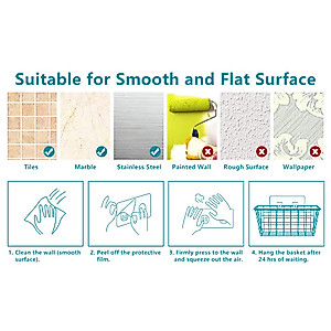 MaraFansie Transparent Adhesive Wall Hooks 4 Pack, Seamless Adhesive Hooks Sticker for Smooth Surface Bathroom/Office/Kitchen, 6.3x2.8inch