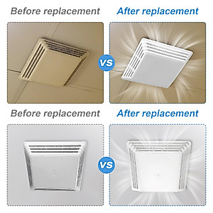 UYZO S97013576 Bathroom Fan Cover Grille Fits For Broan NuTone Bathroom Fans 2684F 576 676 684 684NT