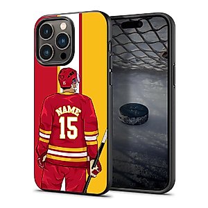 Personalized Hockey Name Phone Cover for iPhone 15 14 13 12 11 Pro Max|Samsung Galaxy S24 S23 S22 S21 S20 FE PLUS|Z Flip 3/4|A15 A25 A34 A14 A54 A03S A53 A13 A32|Note 20 10|Moto G|Pixel 5 6 7