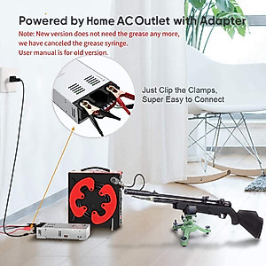 GX PUMP CS3 PCP Air Compressor, Auto-Stop,Oil-Free, Built-in Water-Oil Separator Filter, Powered by Car 12V DC or Home 110V AC w/Converter,4500Psi/30Mpa,Paintball Air Compressor Pump